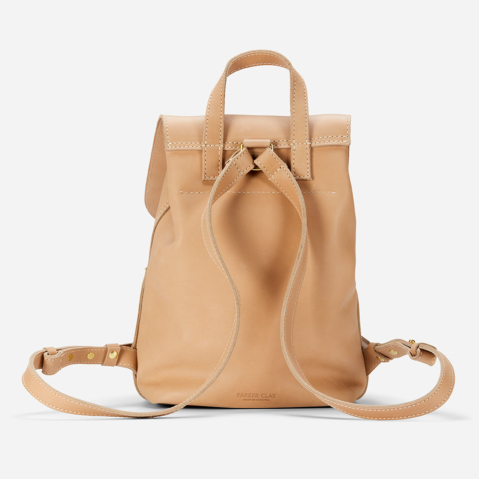 Abby Leather Drawstring Backpack – Parker Clay