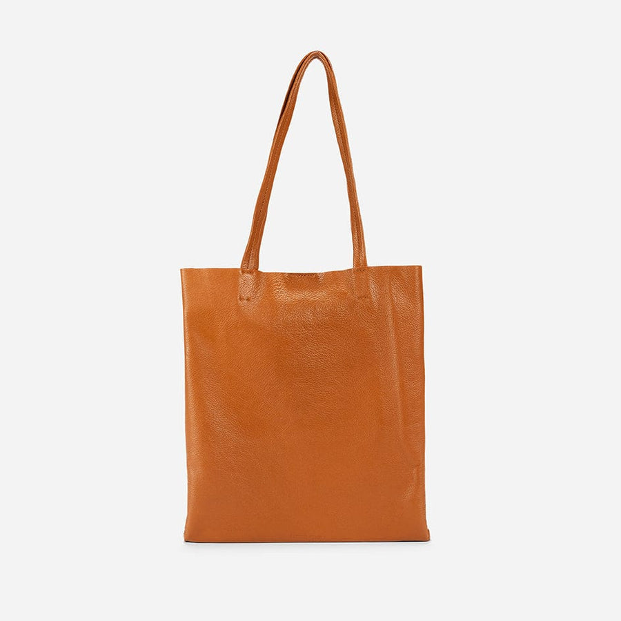 Tate Leather Gallery Tote - Rust Brown – Parker Clay