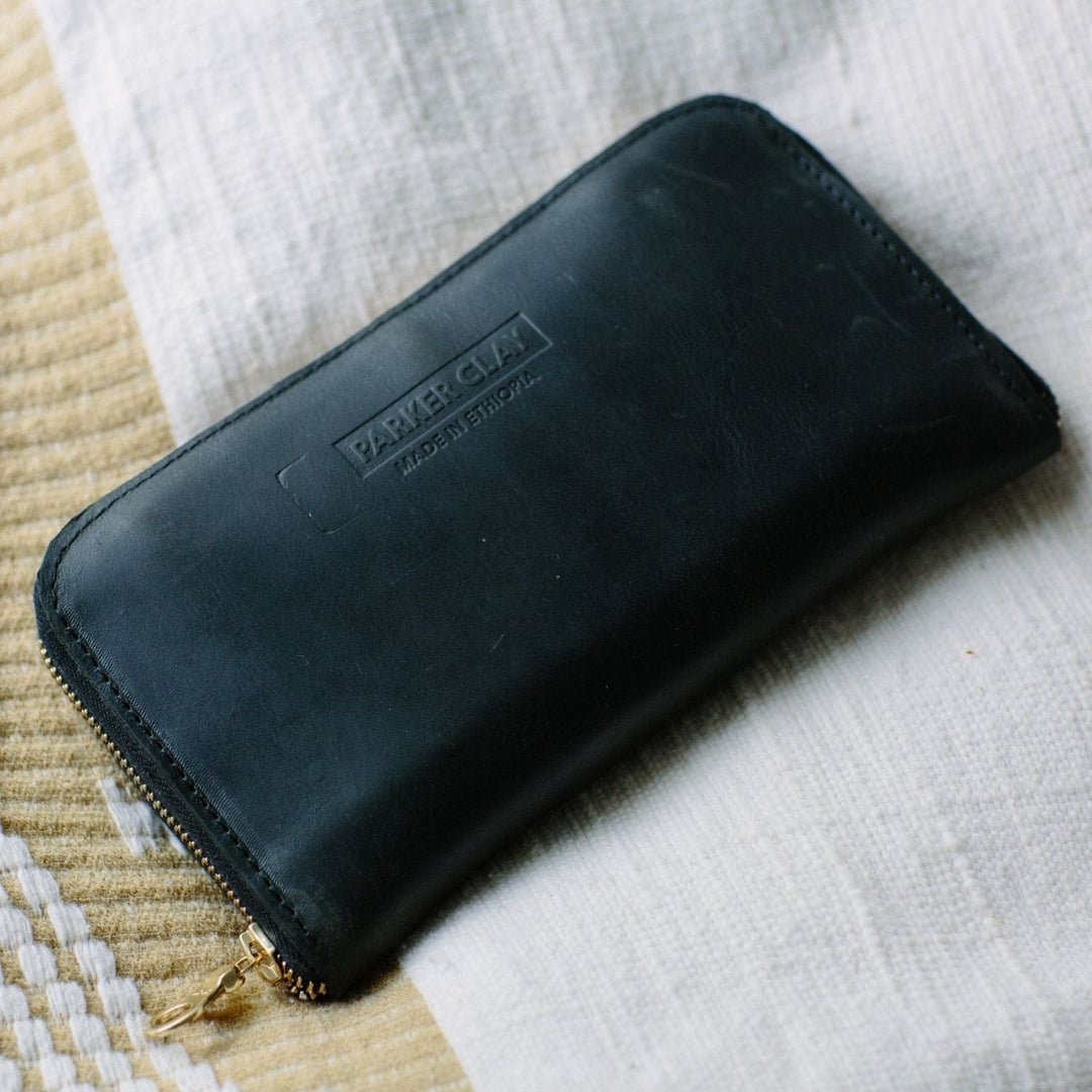 Zahra Sustainable Leather Accordion Wallet – Parker Clay