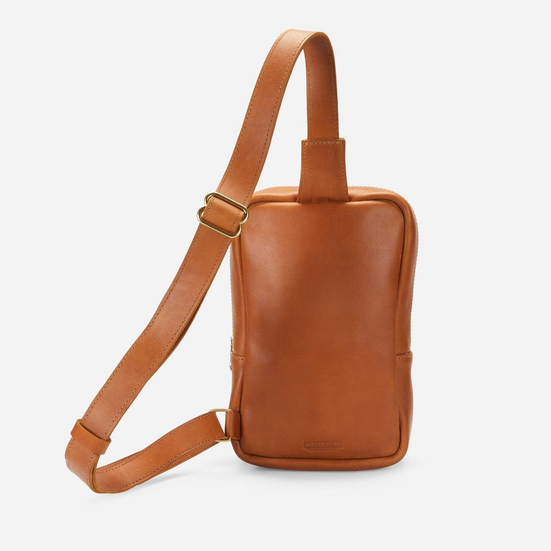 Bale Leather Sling Bag - Rust Brown – Parker Clay