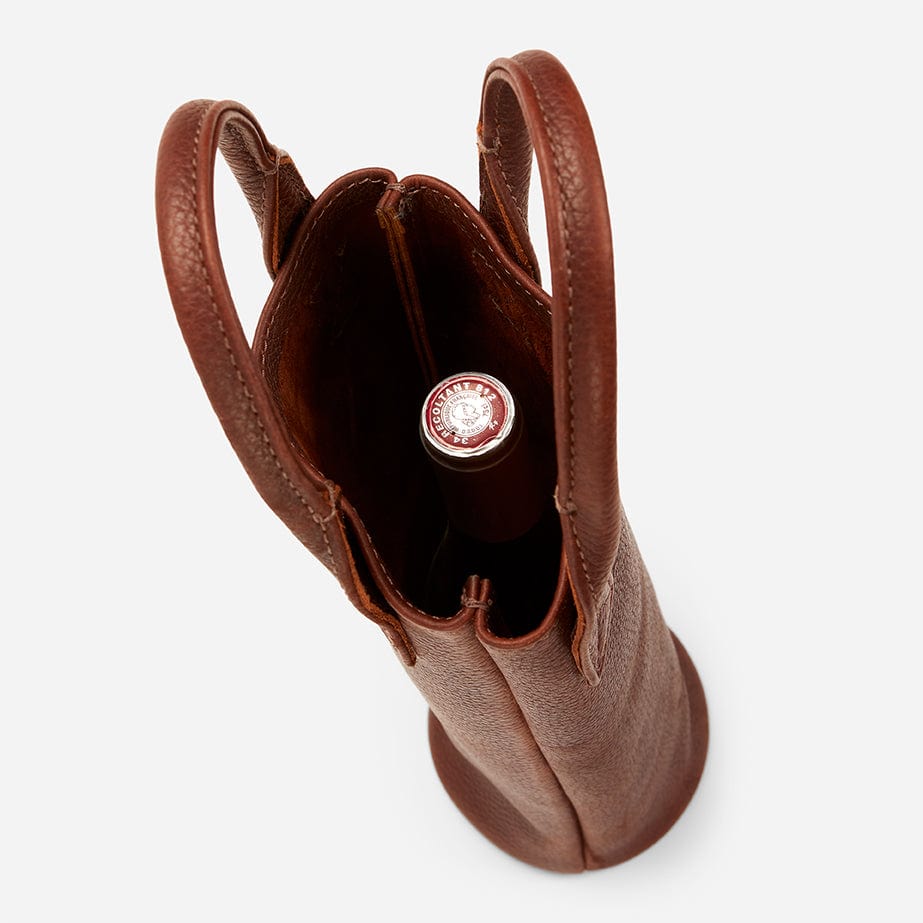 Rita Leather Wine Tote – Parker Clay
